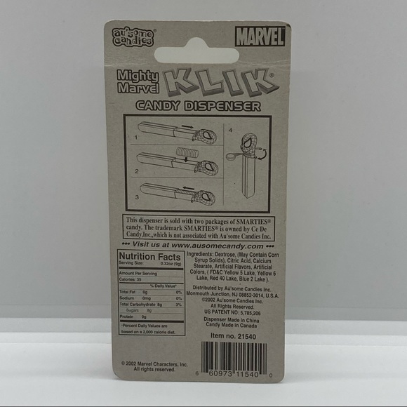 Marvel | Other | New Vintage Klik Marvel Wolverine Smarties Candy ...